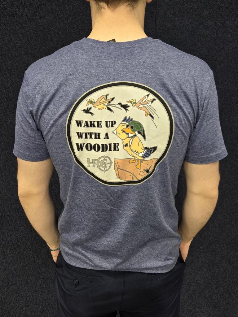 Wake Up With A Woodie - Orion Blue - Wood Duck Salute - T-Shirt – Hit ...