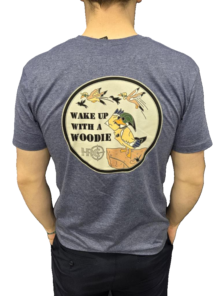 Wake Up With A Woodie - Orion Blue - Wood Duck Salute - T-Shirt – Hit ...
